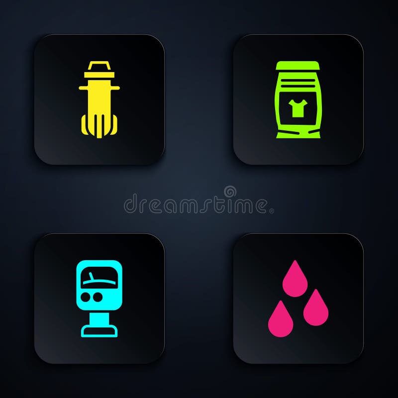 Set Water Drop, Filter, Pressure Water Meter and Laundry Detergent ...