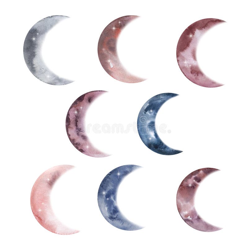 Phases Moons Stock Illustrations – 164 Phases Moons Stock Illustrations, Vectors & Clipart ...