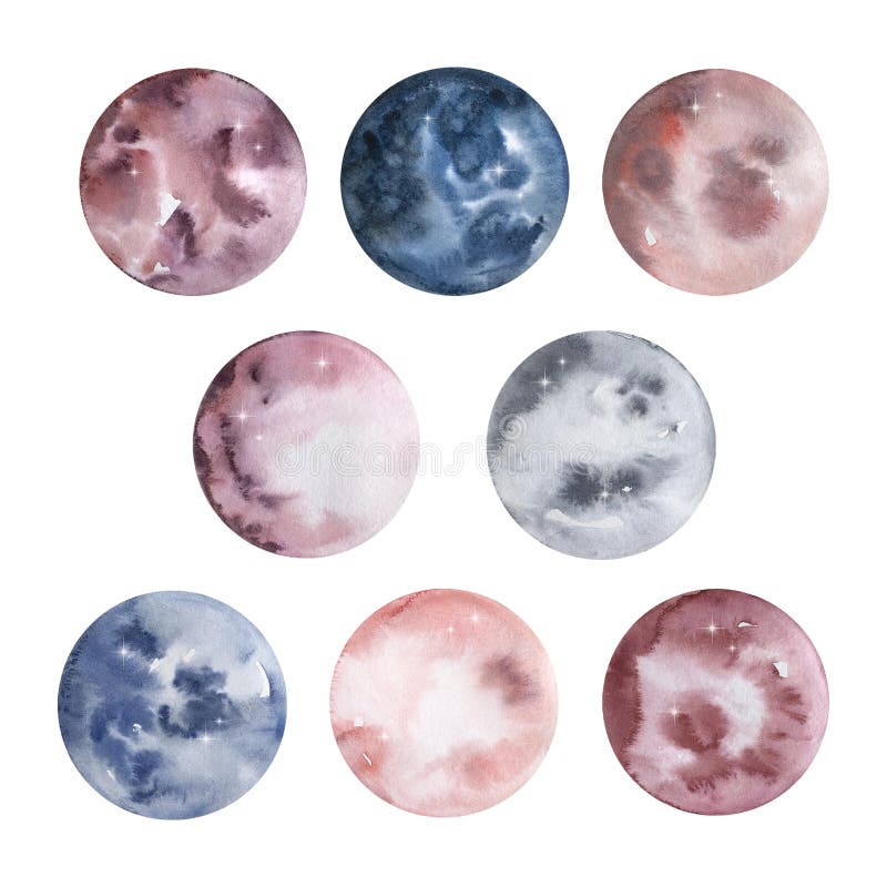 Phases Moons Stock Illustrations – 164 Phases Moons Stock Illustrations, Vectors & Clipart ...