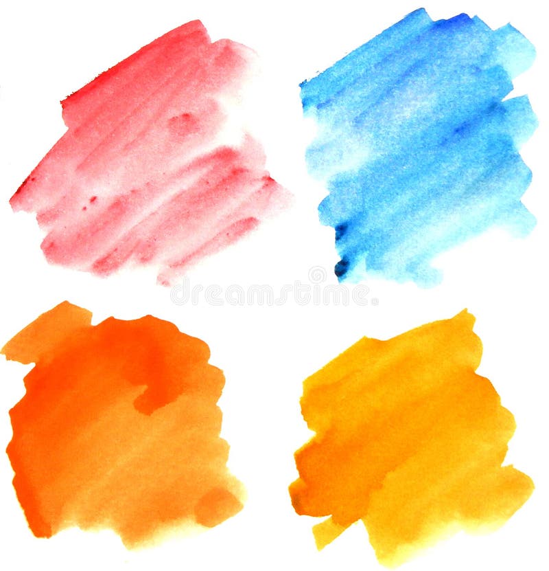 Set of Watercolor Festive Abstract Spring Backgrounds Stock Photo ...
