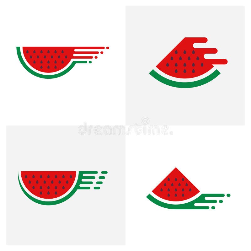 Set of Watermelon Logo Vector Template, Creative Watermelon Logo Design ...