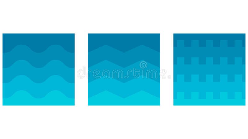 Set of Wave Abstract Background, Curve Layout Cover, Art Graphic ...