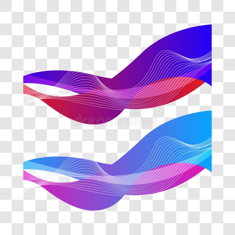 Set wavy design element stock vector. Illustration of elements - 146066982