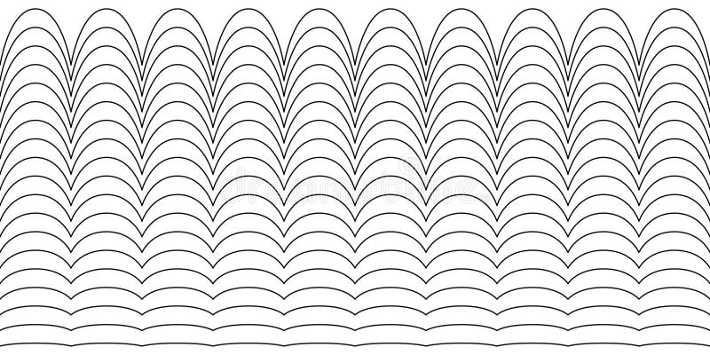 A Set of Wavy Zigzag Horizontal Wiggly Lines Stock Vector ...