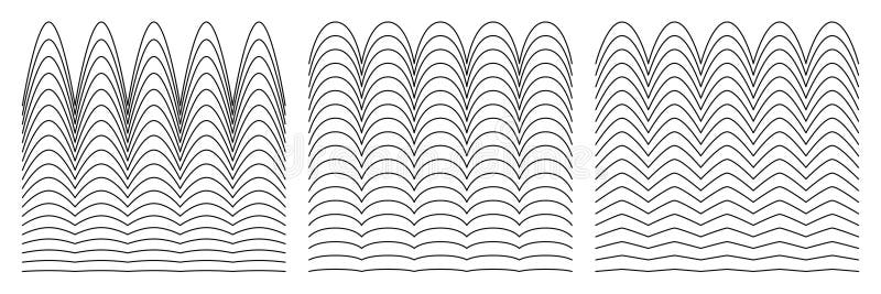 Wiggly Borders, Scallop Stripes, Wavy Lines, Undulated Strokes ...