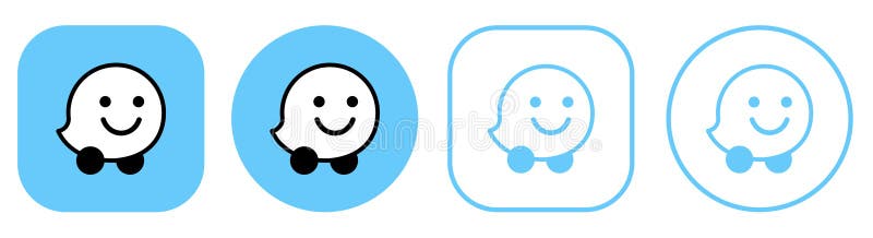 Set of waze icons editorial photo. Illustration of business - 288650591