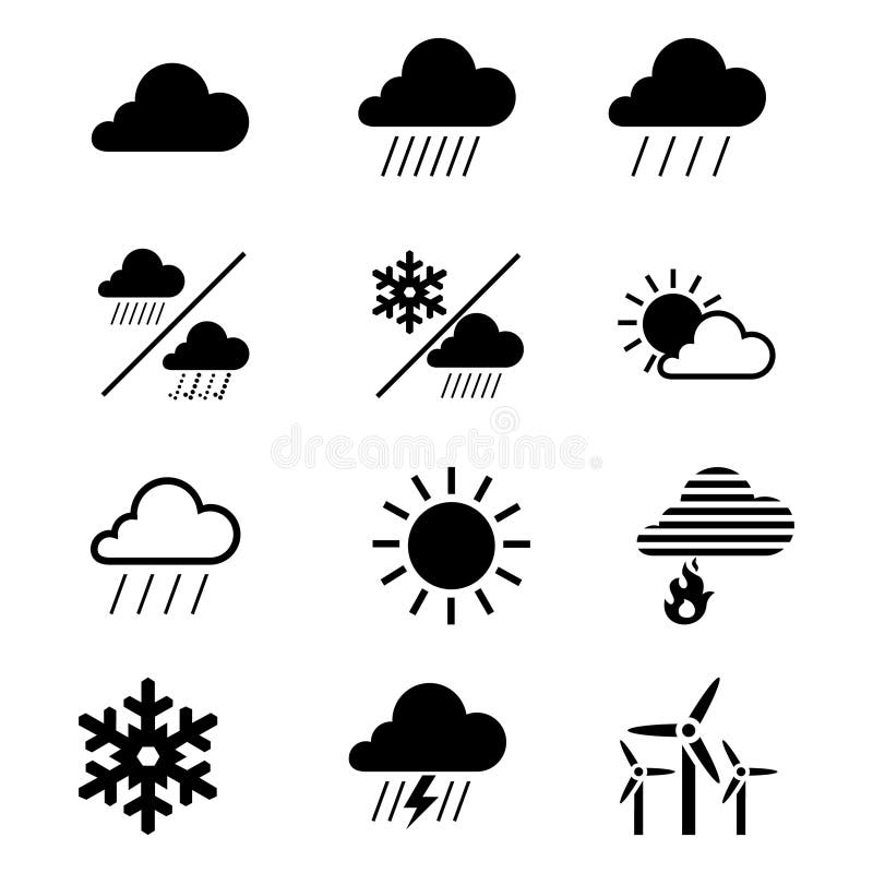 Weather Representations Stock Illustrations – 89 Weather ...