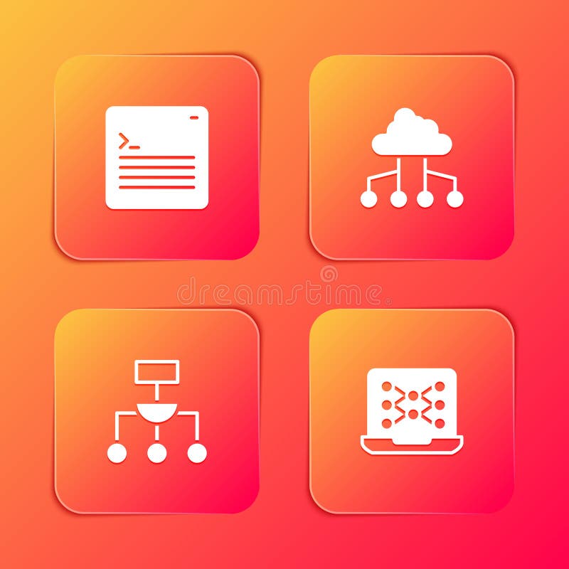 Neural Hub Icon, Vector Illustration Stock Vector - Illustration of hierarchy, organization ...