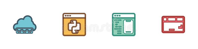 Set Web Development, Python Programming Language, Software and Keyboard ... Set Web Development, Python Programming Language, Software and Keyboard ...