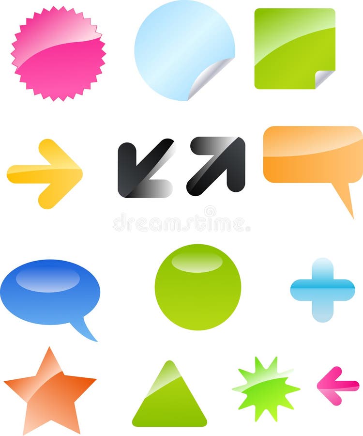 Set of web elements stock vector. Illustration of sticky - 8614156 Set of web elements stock vector. Illustration of sticky - 8614156