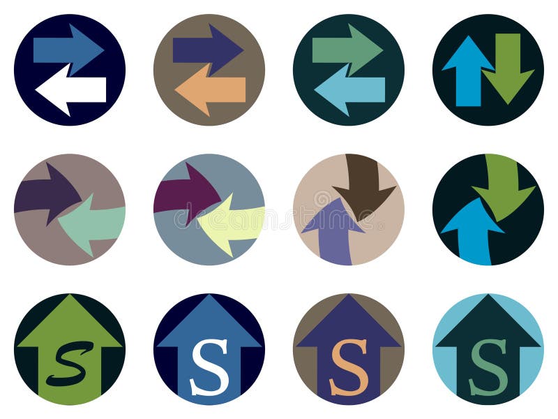 Set of web icons, Arrows stock vector. Illustration of marketing - 71224192