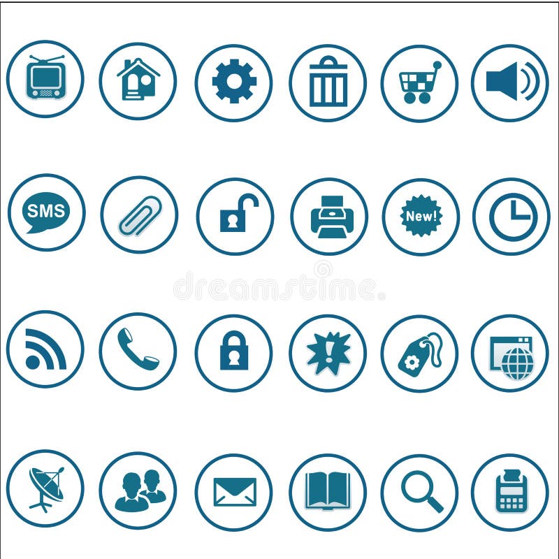 Set of Web Icons for Business, Finance and Communication Stock Vector ...