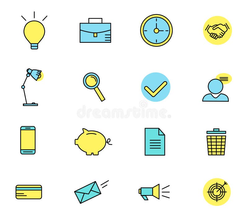 Set of Web Icons for Business, Finance and Stock Vector - Illustration ...
