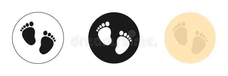 Set of Web Icons for Feet Flat Design Stock Illustration - Illustration ...