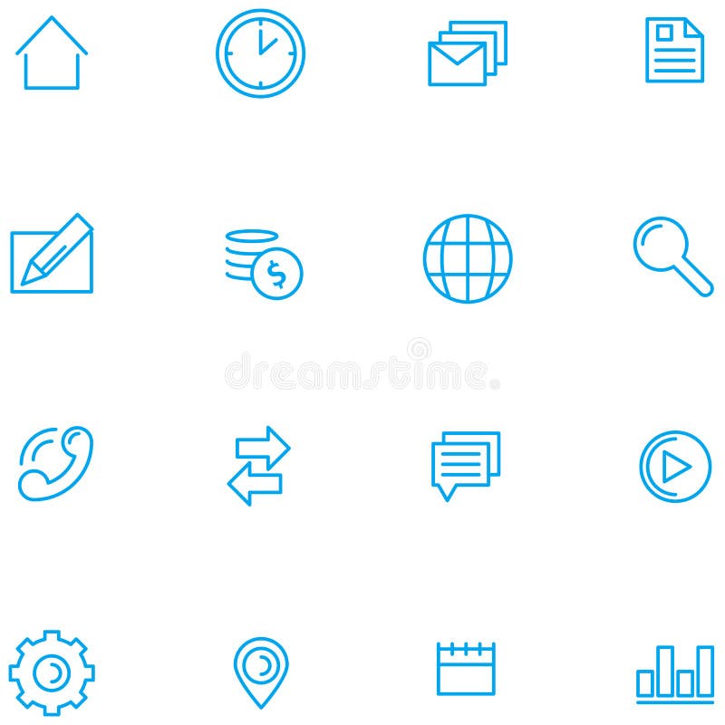 Set of web icons vector stock vector. Illustration of statistics ...