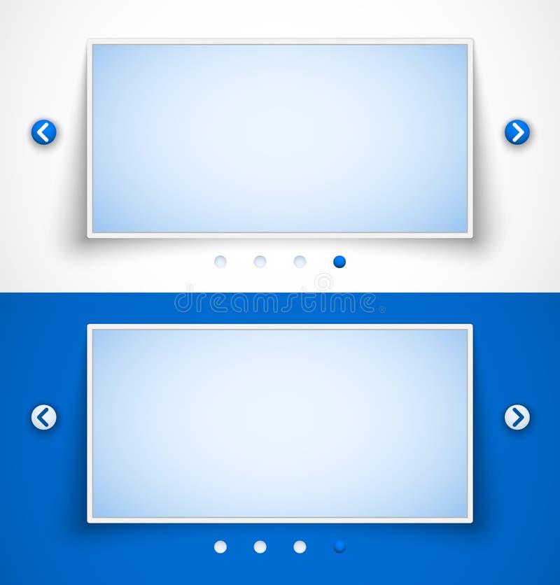 Set of web image sliders stock vector. Illustration of clean - 41843592