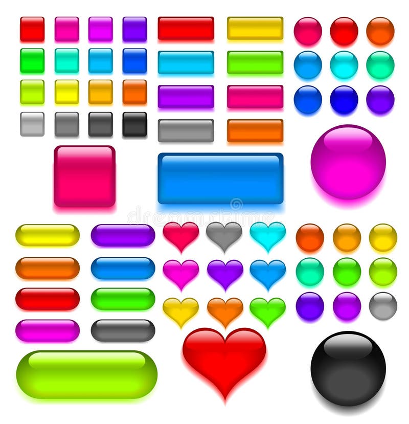 Set Web Shiny Glass Buttons. Vector Stock Illustration - Illustration ... Set Web Shiny Glass Buttons. Vector Stock Illustration - Illustration ...