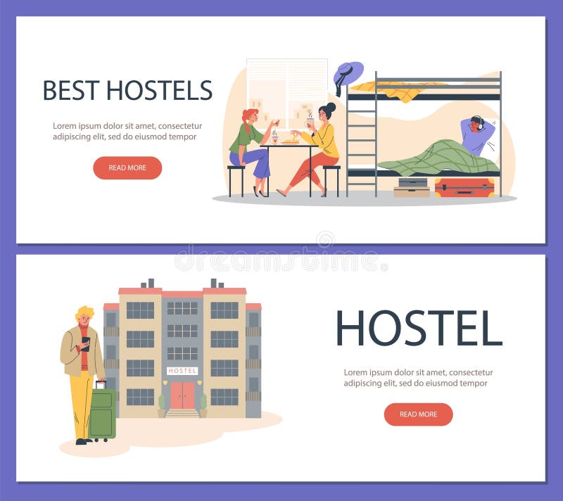 Hostels Illustration Stock Illustrations – 117 Hostels Illustration ...