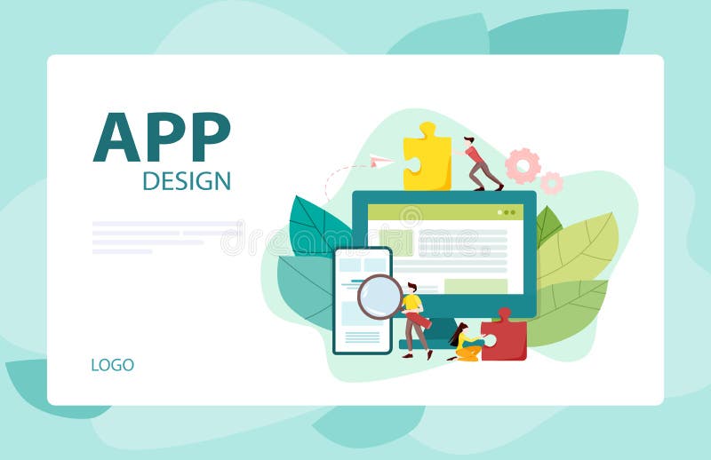 Set of Website Development Banner. Web Page Programming Stock Vector - Illustration of mobile ...