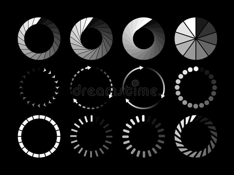 Loading. White Word on Orange Background Stock Illustration ...