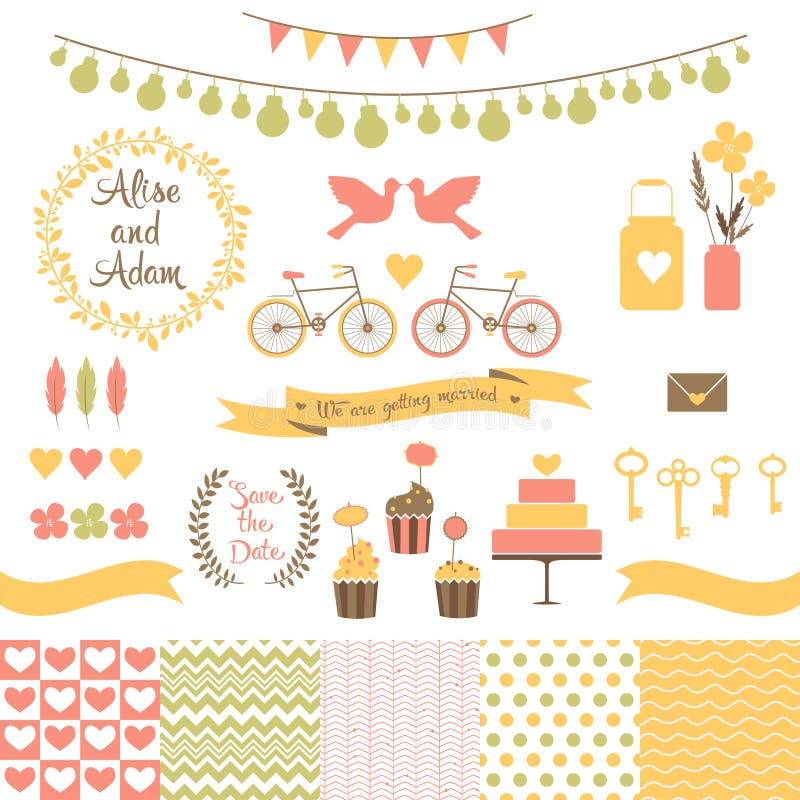 Set Of Elements For Design. Sea And Summer. Stock Vector - Illustration ...