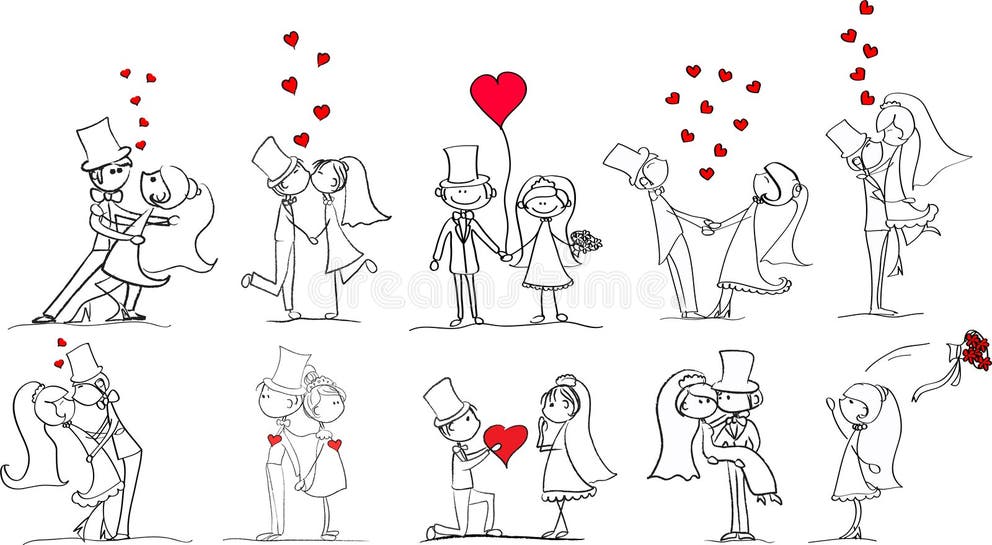 Kids Drawing Wedding Stock Illustrations – 9,823 Kids Drawing Wedding ...