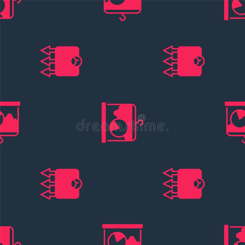 Set Weight Loss and Chalkboard with Chart on Seamless Pattern. Vector ...