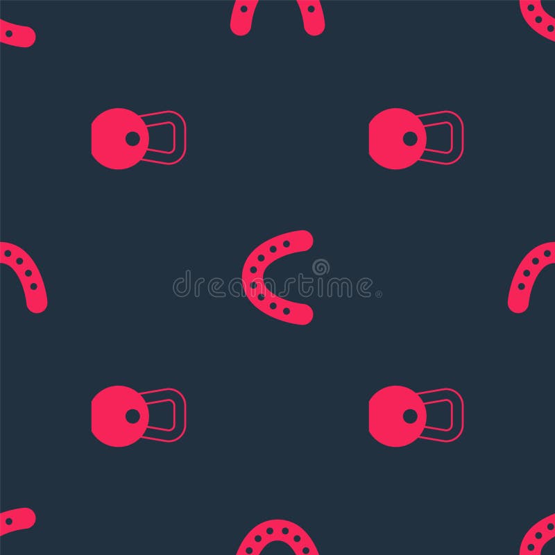 Set Weight and Mouth Guard Boxer on Seamless Pattern. Vector Stock ...