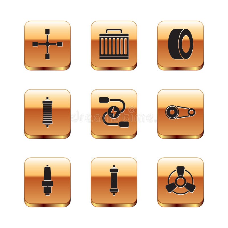 Set Wheel Wrench, Car Spark Plug, Shock Absorber, Battery Jumper Power ... Set Wheel Wrench, Car Spark Plug, Shock Absorber, Battery Jumper Power ...