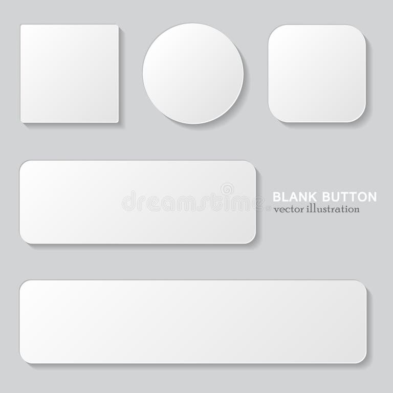 Blank Buttons Icon Square Stock Illustrations – 5,310 Blank Buttons ...