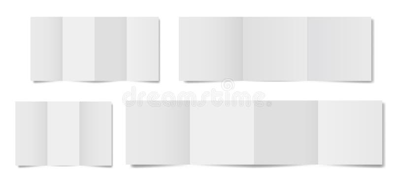 Blank Trifold Paper Booklet Stock Illustrations – 17,942 Blank Trifold ...