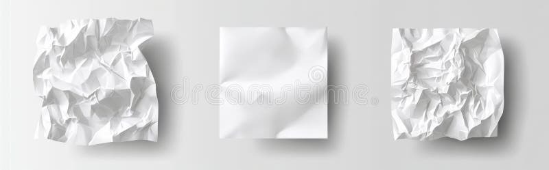 Set of White Notebook Paper Sheets Isolated on Transparent Background ...