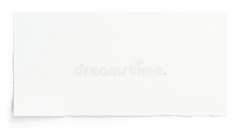 Set of White Rectangular Paper Stickers Isolated on White Background ...