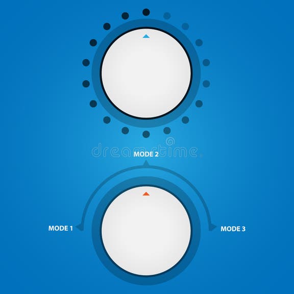 Set of White Scroll Buttons. Stock Vector - Illustration of technology ...