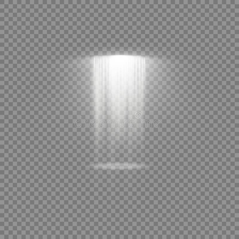 Set of White Spotlight, Projector Light Effect. Stock Vector ...