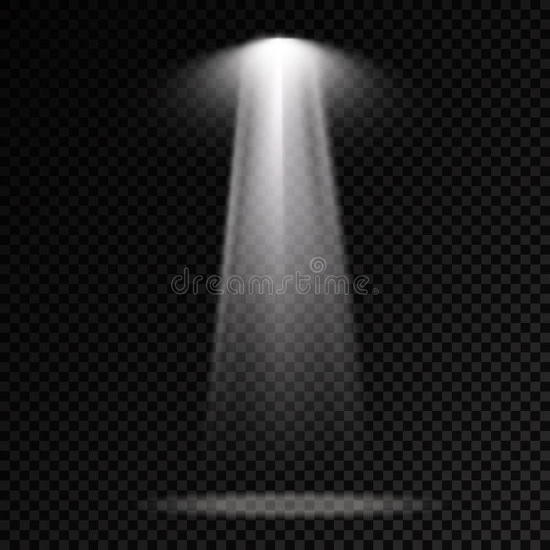 Set of White Spotlight, Projector Light Effect. Stock Vector ...