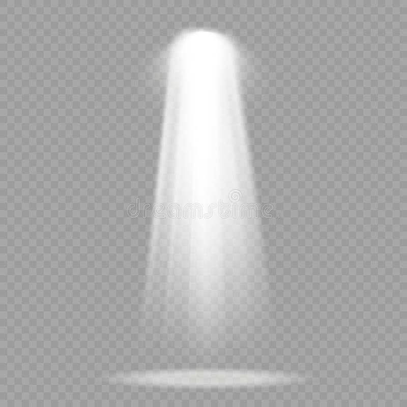Set of White Spotlight, Projector Light Effect. Stock Vector ...