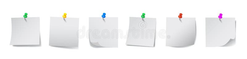 Set White Sticky Papers - Vector Stock Vector - Illustration of phone ...