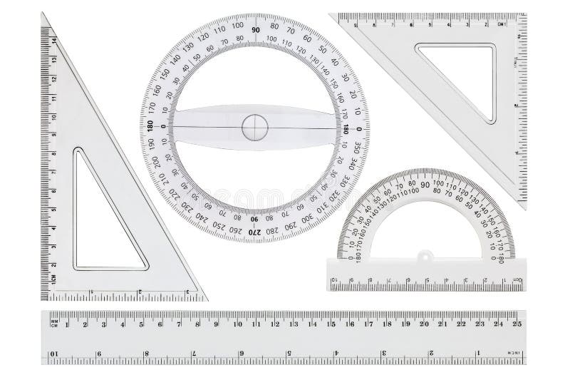 Set of rulers stock image. Image of geometric, number - 15438721
