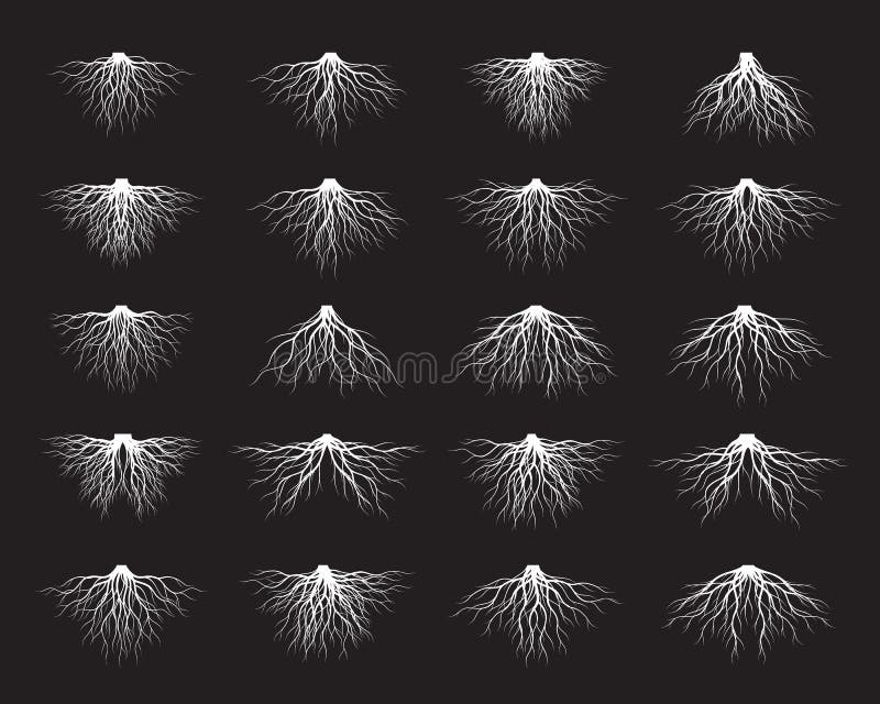 Tree and Roots. Vector Illustration Stock Illustration - Illustration ...