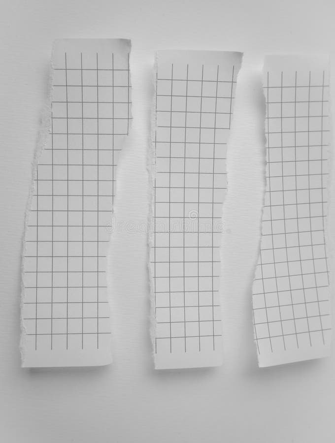 Set of White Vertical Empty Torn Paper Texture for Street Posters Paper ...