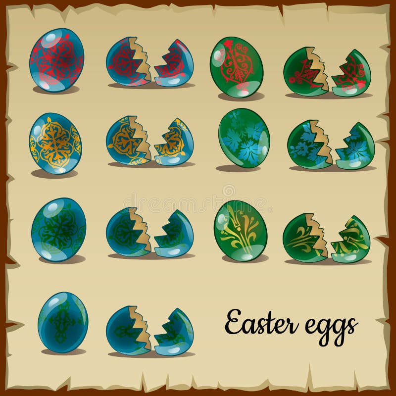 Broken easter-egg stock illustration. Illustration of broken - 13613607