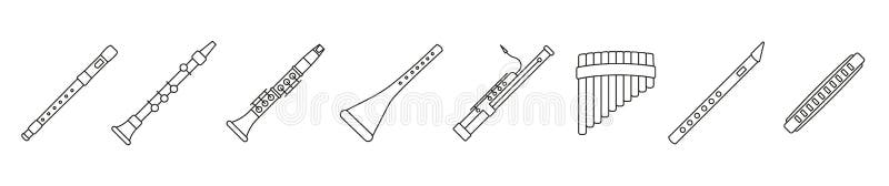 Set of Wind Musical Instruments. Wind Musical Instruments with the Name ...