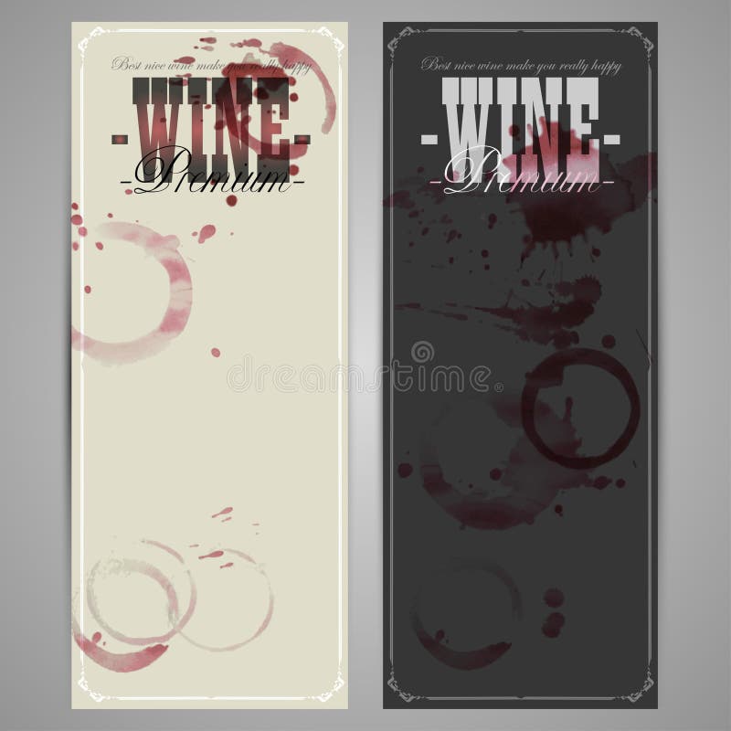 Set of wine labels stock vector. Illustration of drink - 46798613