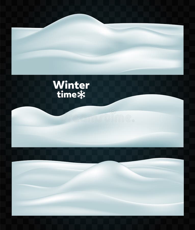 Set of Winter Abstract Backgrounds, Snow-covered Relief Hills Wi Stock ...