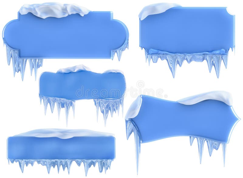 Set of winter frames stock illustration. Illustration of crystal - 56987865