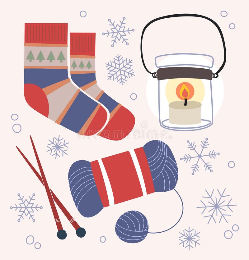 Winter items stock vector. Illustration of january, graphic - 14408855