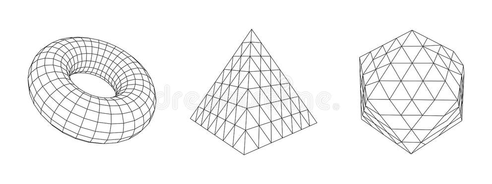 Network Torus Wireframe Stock Illustrations – 598 Network Torus ...