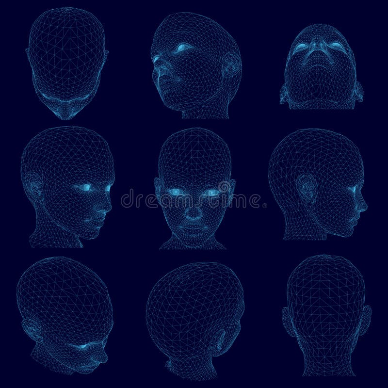 Poly Wireframes Stock Illustrations – 25 Poly Wireframes Stock ...