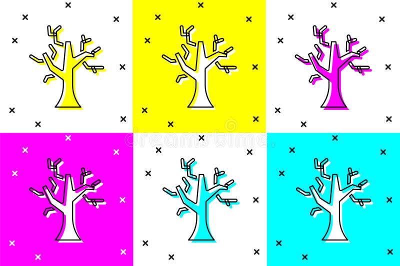 Set Withered Tree Stock Illustrations – 690 Set Withered Tree Stock ...